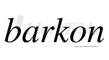 ¿Lleva tilde barkon? | LlevaTilde.es