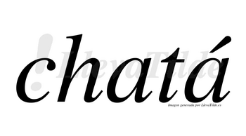 ¿Lleva tilde chatá? | LlevaTilde.es