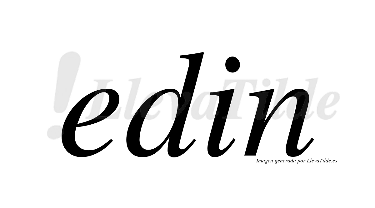 ¿Lleva tilde edin? | LlevaTilde.es