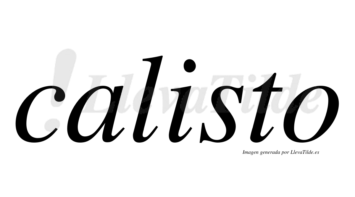 ¿Lleva tilde calisto? | LlevaTilde.es