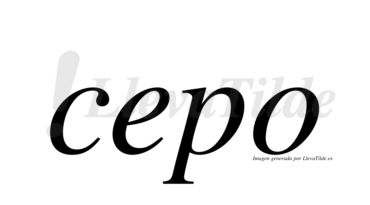 ¿Lleva tilde cepo? | LlevaTilde.es