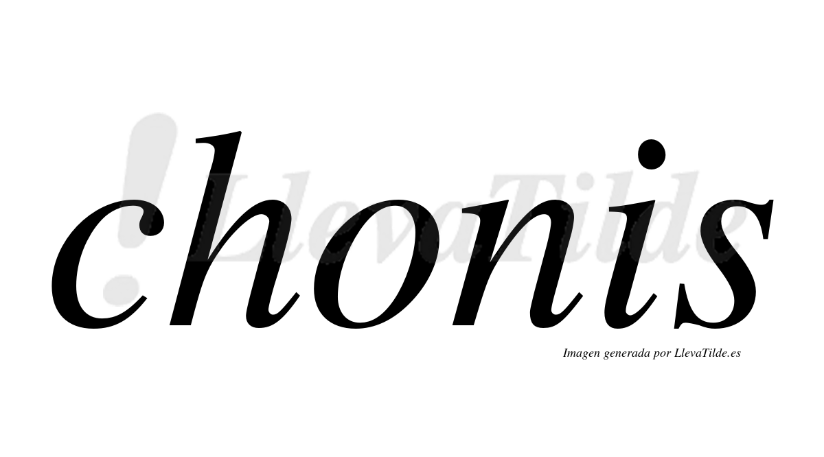 ¿Lleva tilde chonis? | LlevaTilde.es