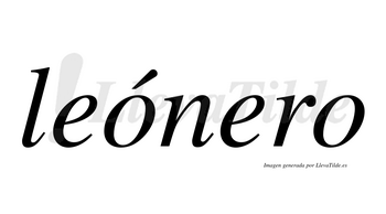 ¿Lleva tilde leónero? | LlevaTilde.es