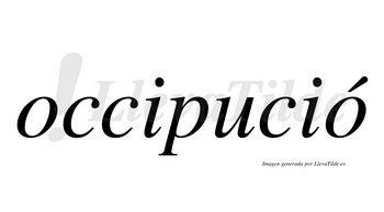 ¿Lleva tilde occipució? | LlevaTilde.es