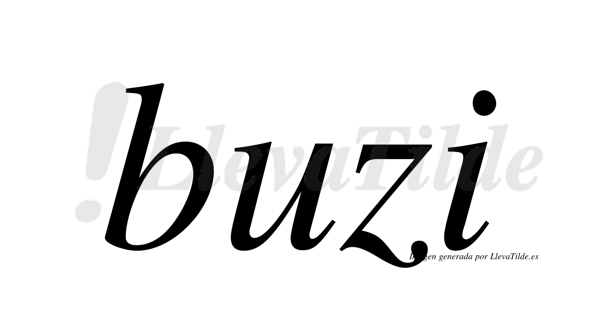 ¿Lleva tilde buzi? | LlevaTilde.es