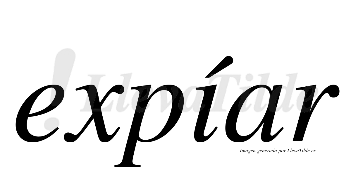 ¿Lleva tilde expíar? | LlevaTilde.es