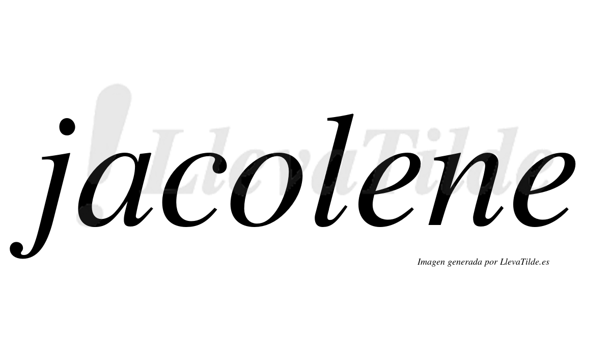 ¿Lleva tilde jacolene? | LlevaTilde.es