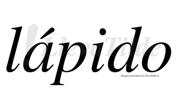 ¿Lleva tilde lápido? | LlevaTilde.es