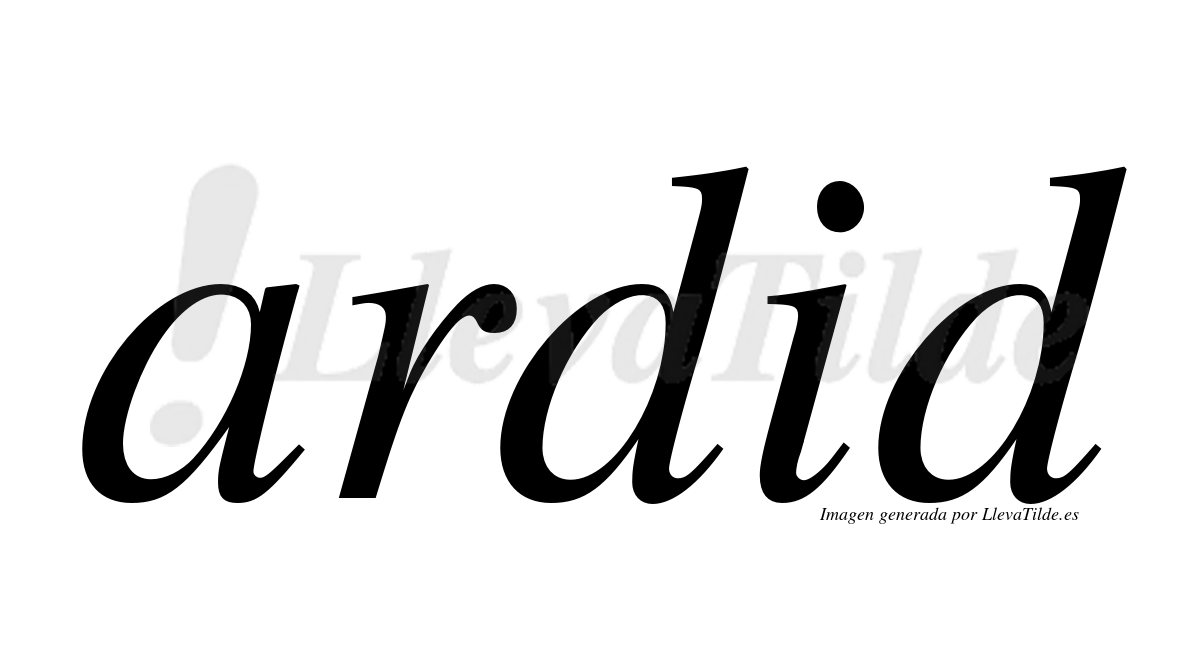 ¿Lleva tilde ardid? | LlevaTilde.es
