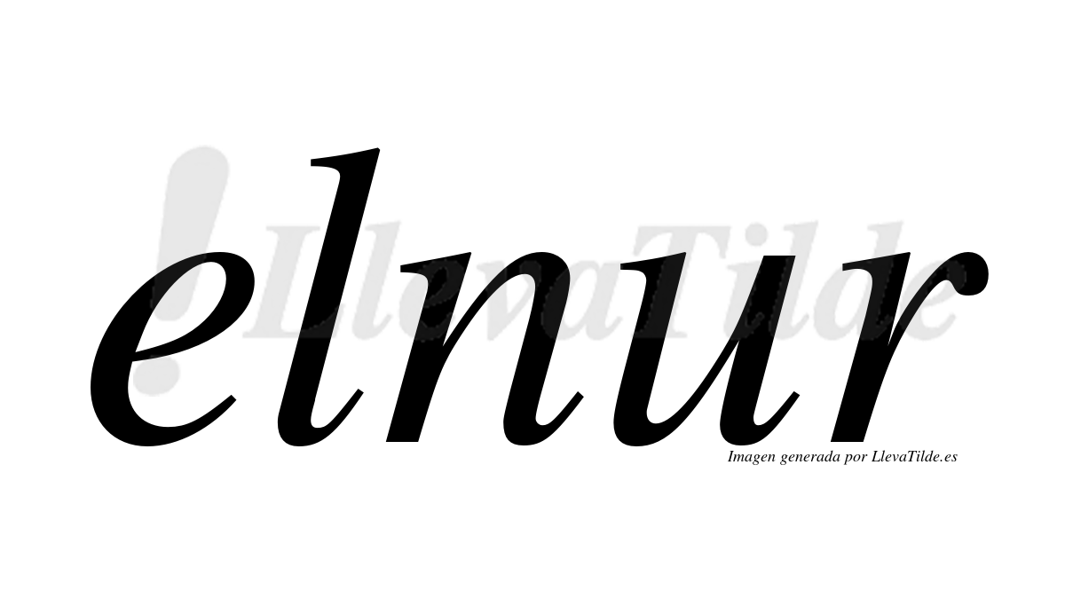 ¿Lleva tilde elnur? | LlevaTilde.es