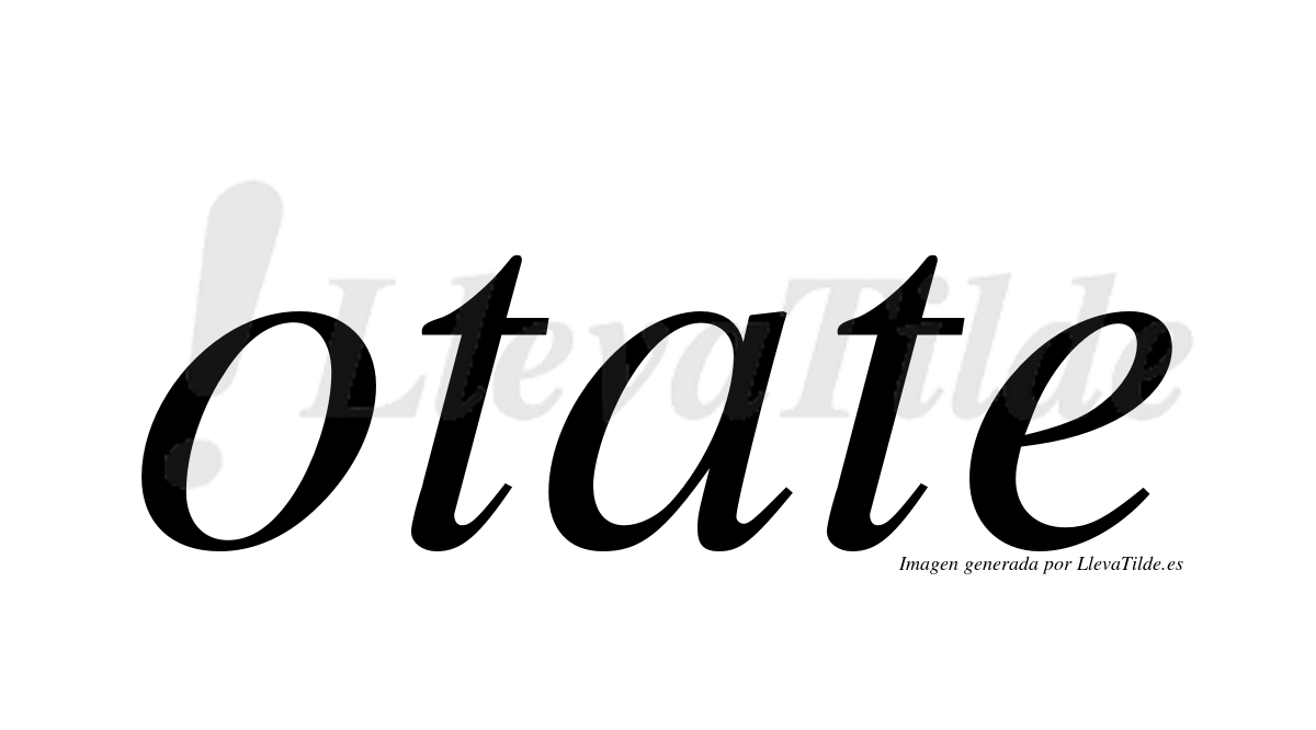 ¿Lleva tilde otate? | LlevaTilde.es