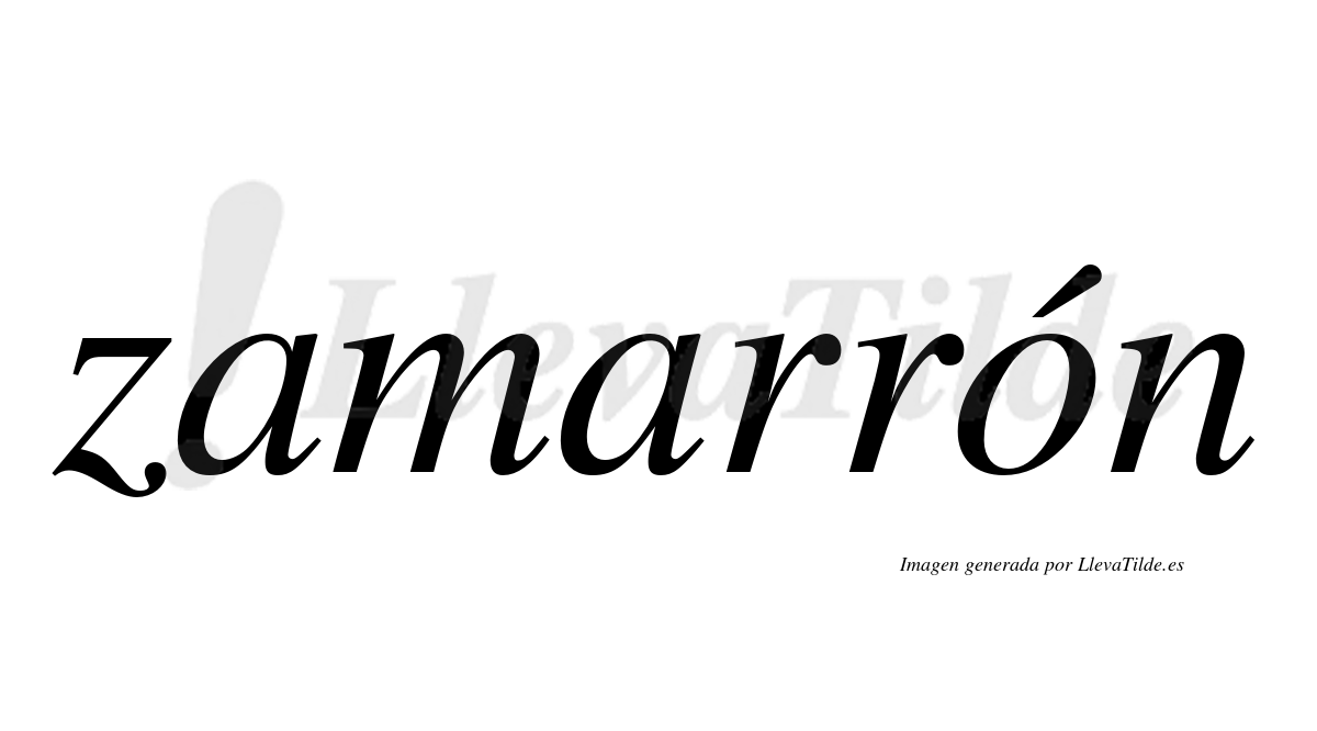 ¿Lleva tilde zamarrón? | LlevaTilde.es