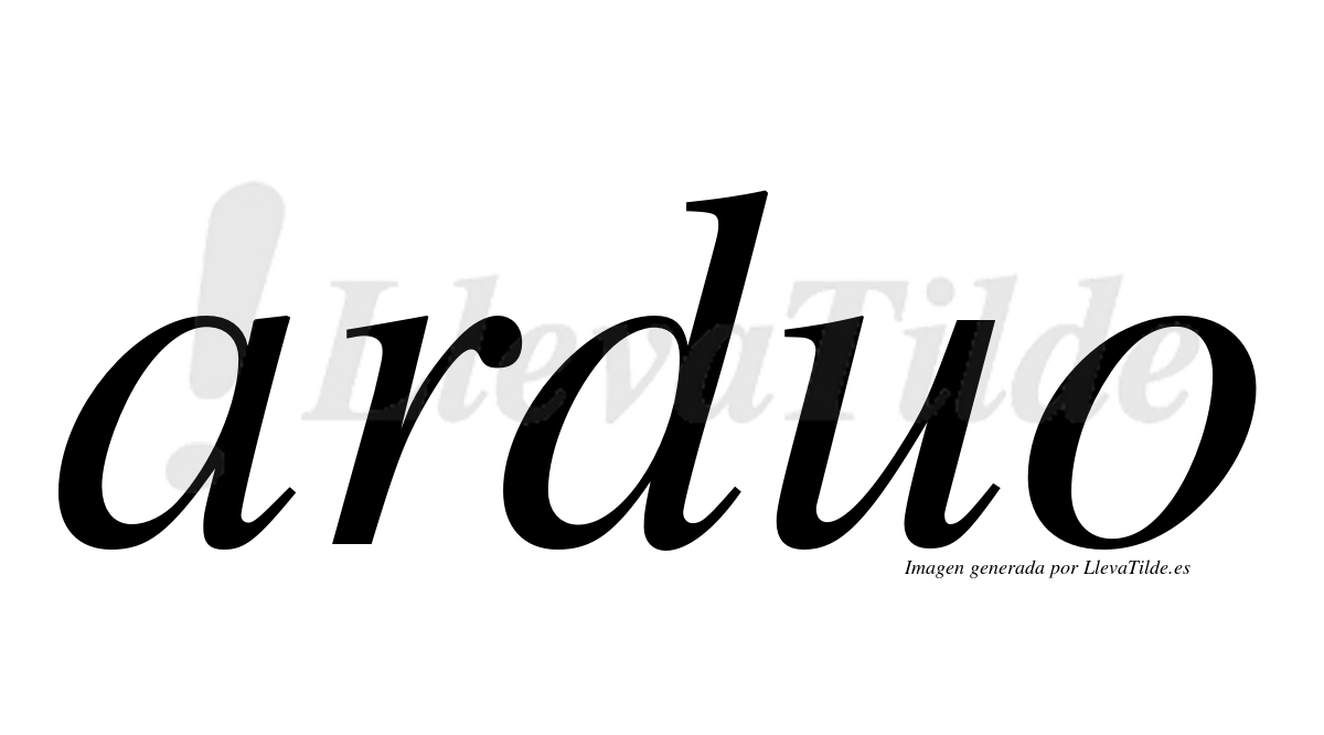 ¿Lleva tilde arduo? | LlevaTilde.es