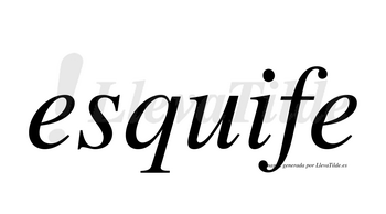 ¿Lleva tilde esquife? | LlevaTilde.es