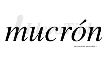 ¿Lleva tilde mucrón? | LlevaTilde.es
