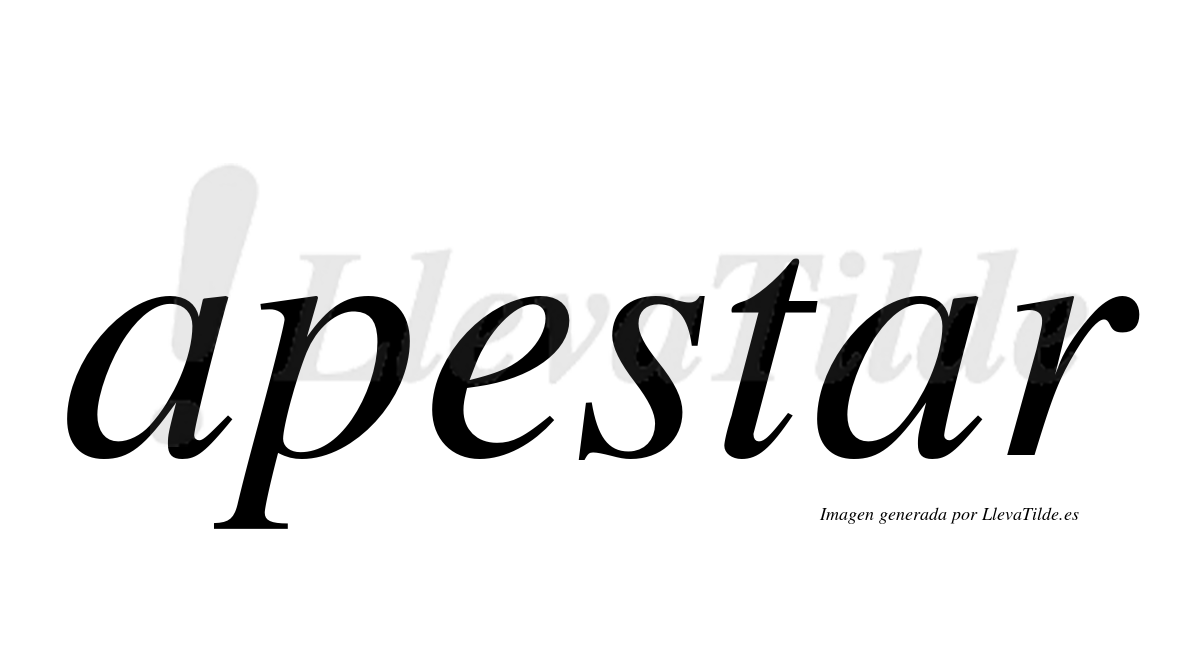 ¿Lleva tilde apestar? | LlevaTilde.es