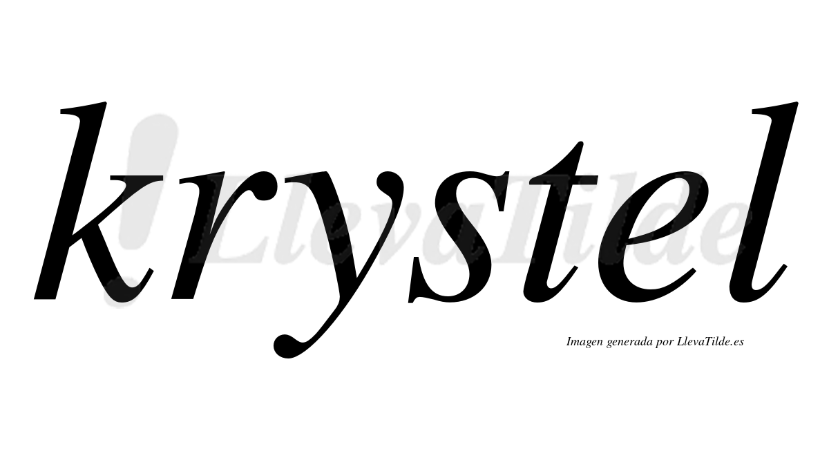 ¿Lleva tilde krystel? | LlevaTilde.es