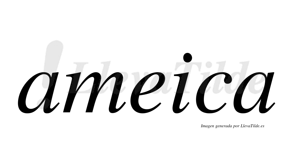 ¿Lleva tilde ameica? | LlevaTilde.es