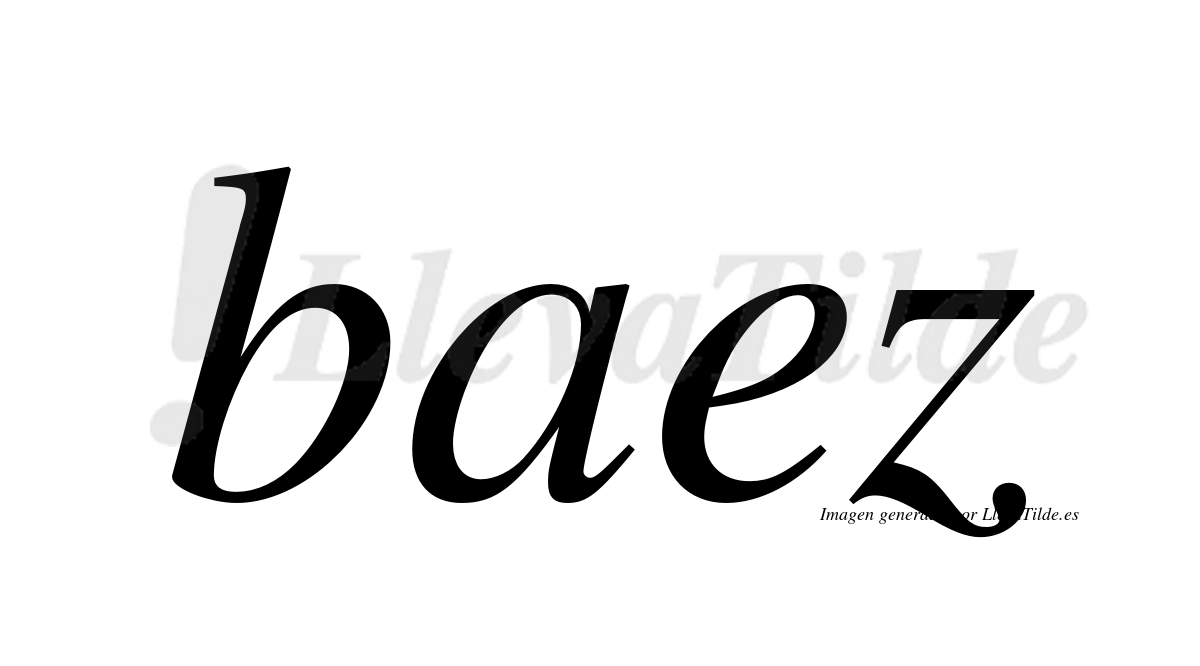 ¿Lleva tilde baez? | LlevaTilde.es