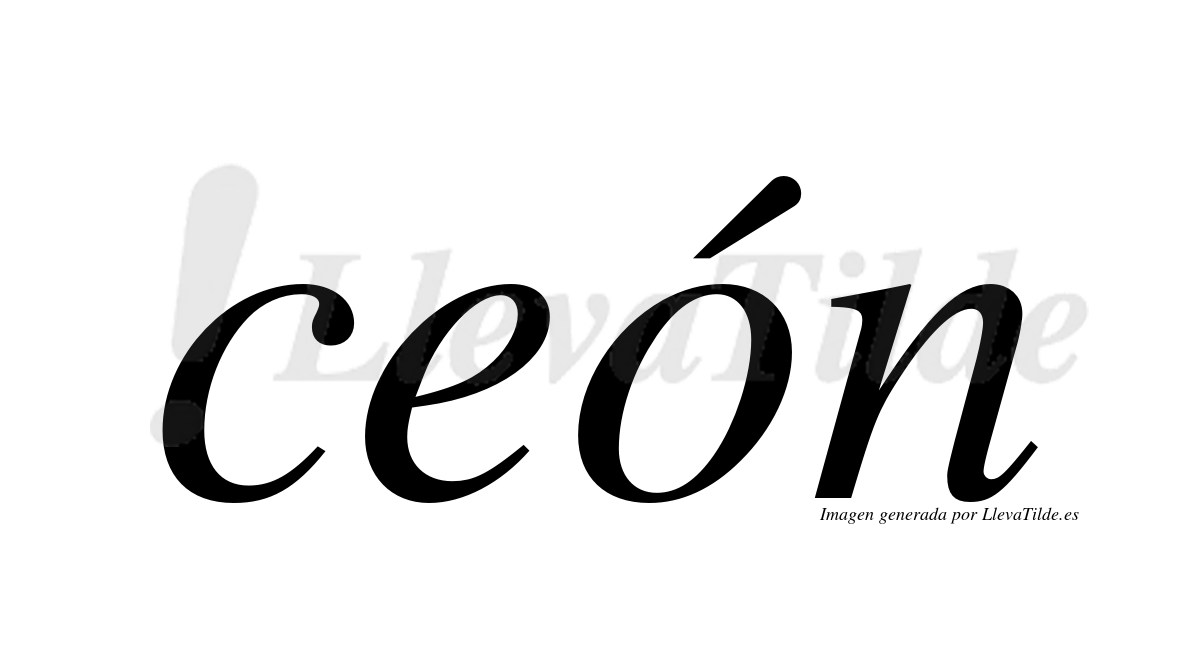 ¿Lleva tilde ceón? | LlevaTilde.es