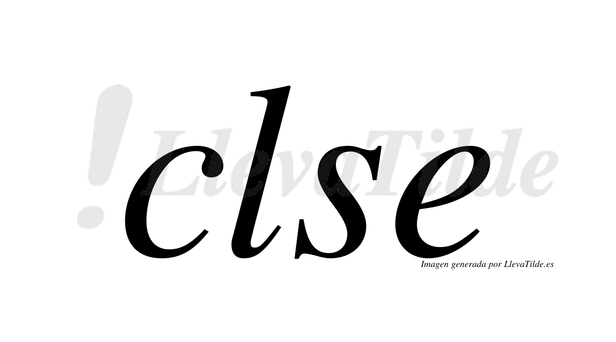 ¿Lleva tilde clse? | LlevaTilde.es