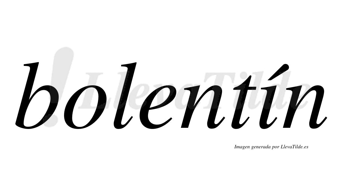 ¿Lleva tilde bolentín? | LlevaTilde.es
