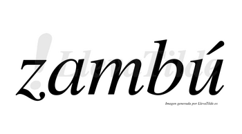 ¿Lleva tilde zambú? | LlevaTilde.es