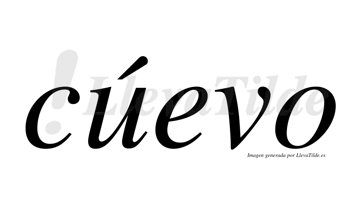 ¿Lleva tilde cúevo? | LlevaTilde.es