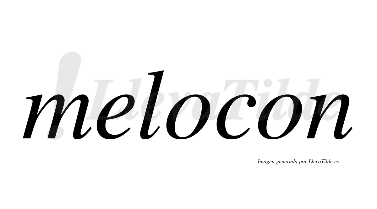 ¿Lleva tilde melocon? | LlevaTilde.es