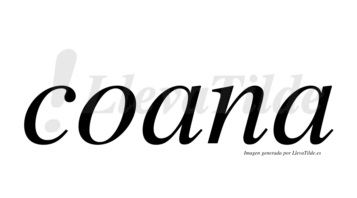 ¿Lleva tilde coana? | LlevaTilde.es
