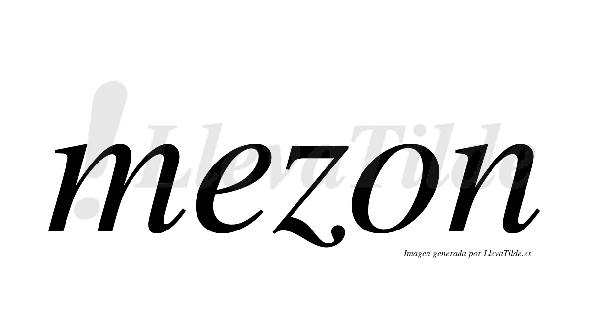¿Lleva tilde mezon? | LlevaTilde.es