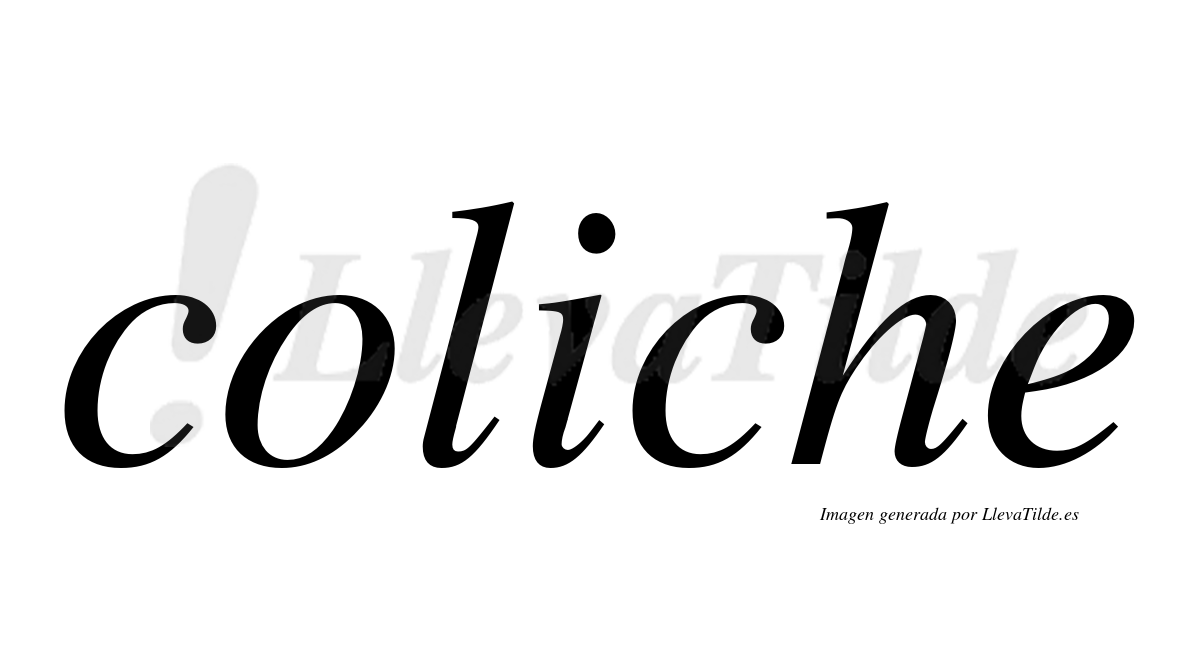 ¿Lleva tilde coliche? | LlevaTilde.es