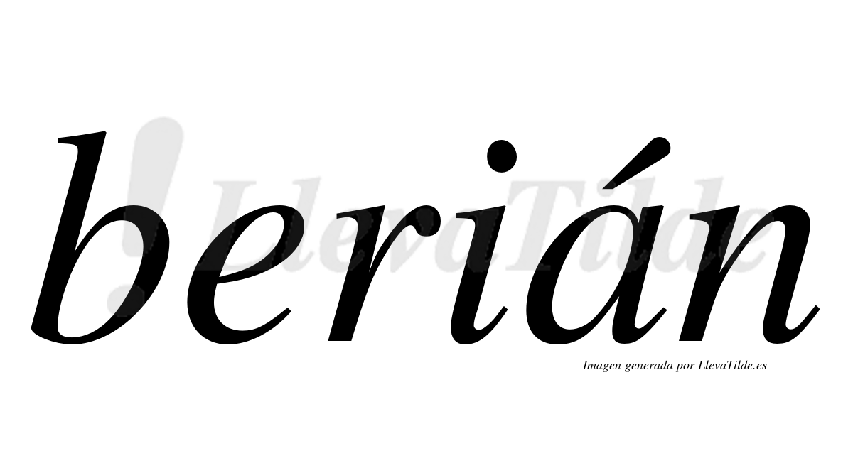 ¿Lleva tilde berián? | LlevaTilde.es