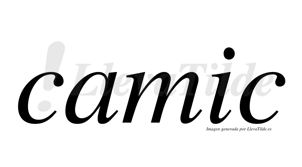 ¿Lleva tilde camic? | LlevaTilde.es