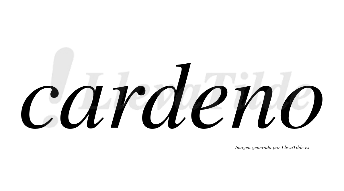 ¿Lleva tilde cardeno? | LlevaTilde.es