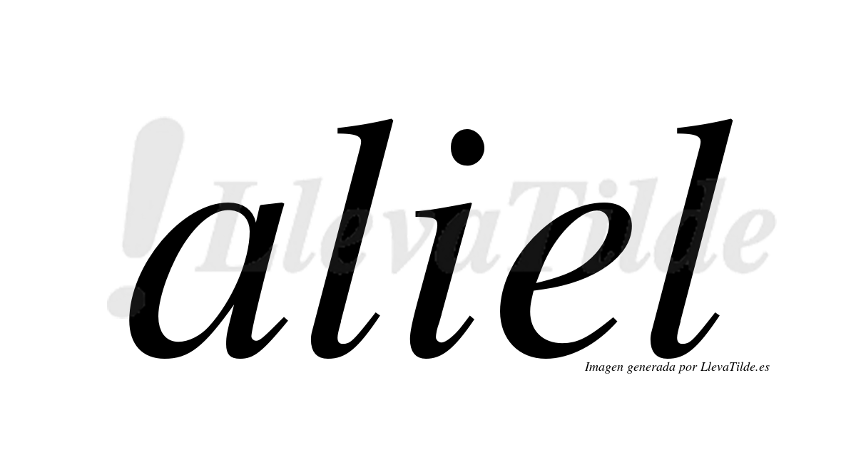 ¿Lleva tilde aliel? | LlevaTilde.es