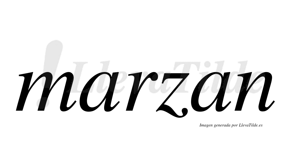 ¿Lleva tilde marzan? | LlevaTilde.es