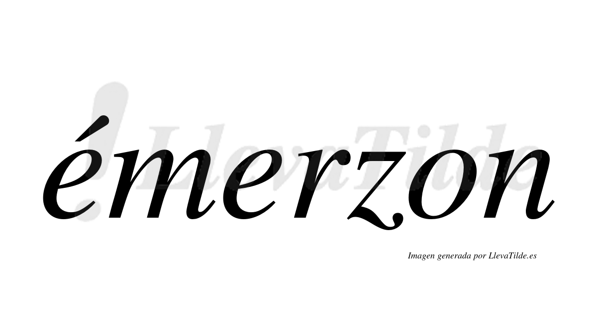 ¿Lleva tilde émerzon? | LlevaTilde.es