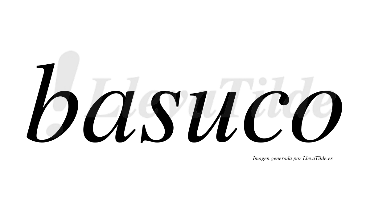 ¿Lleva tilde basuco? | LlevaTilde.es