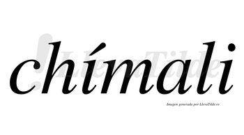 ¿Lleva tilde chímali? | LlevaTilde.es