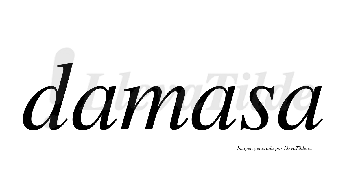 ¿Lleva tilde damasa? | LlevaTilde.es