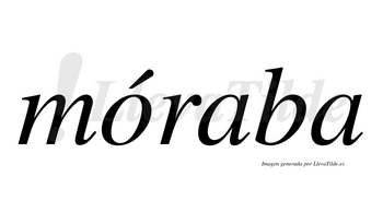 ¿Lleva tilde móraba? | LlevaTilde.es