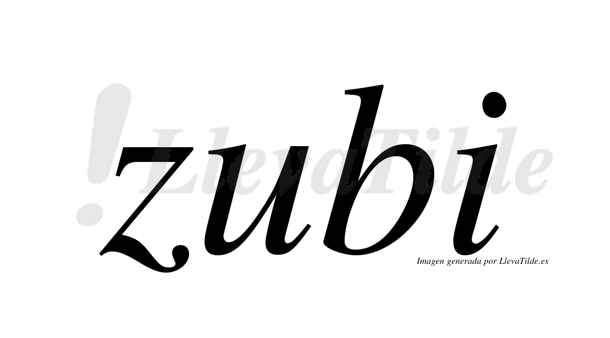 ¿Lleva tilde zubi? | LlevaTilde.es