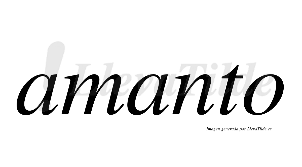 ¿Lleva tilde amanto? | LlevaTilde.es