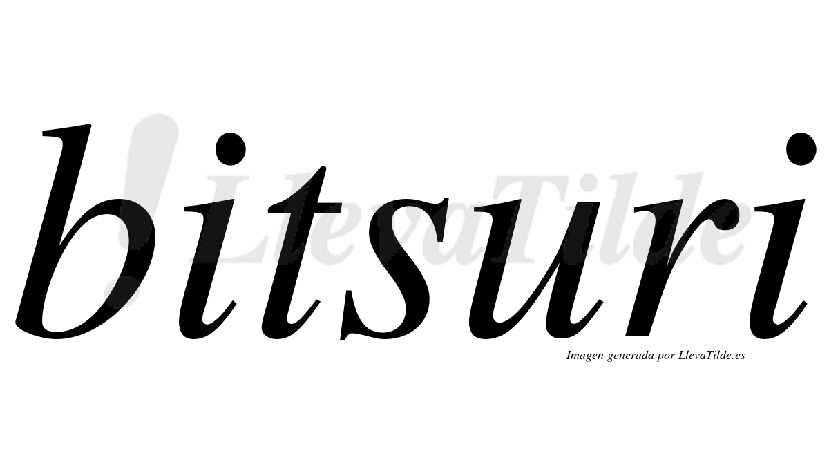 ¿Lleva tilde bitsuri? | LlevaTilde.es