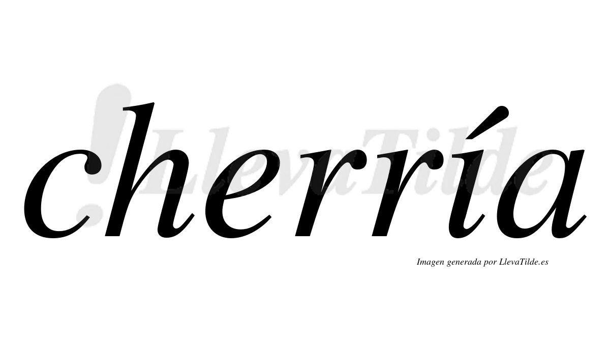 ¿Lleva tilde cherría? | LlevaTilde.es