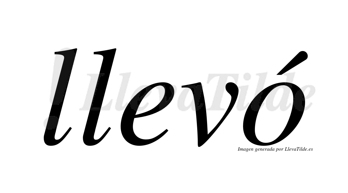 ¿Lleva tilde llevó? | LlevaTilde.es