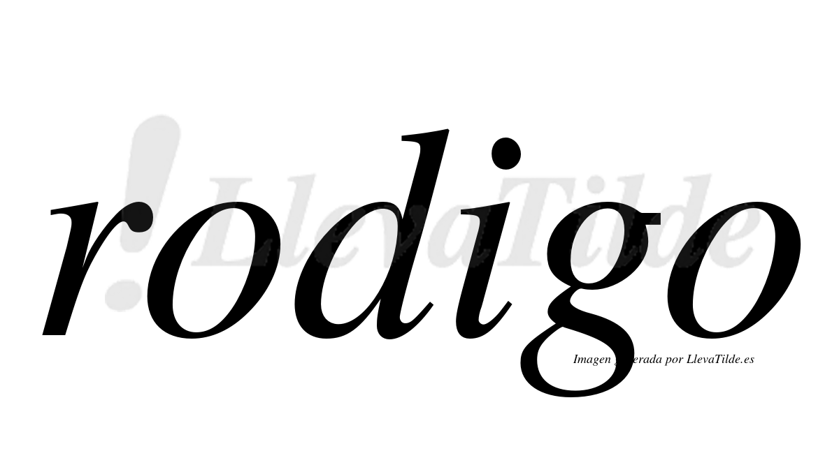 ¿Lleva tilde rodigo? | LlevaTilde.es