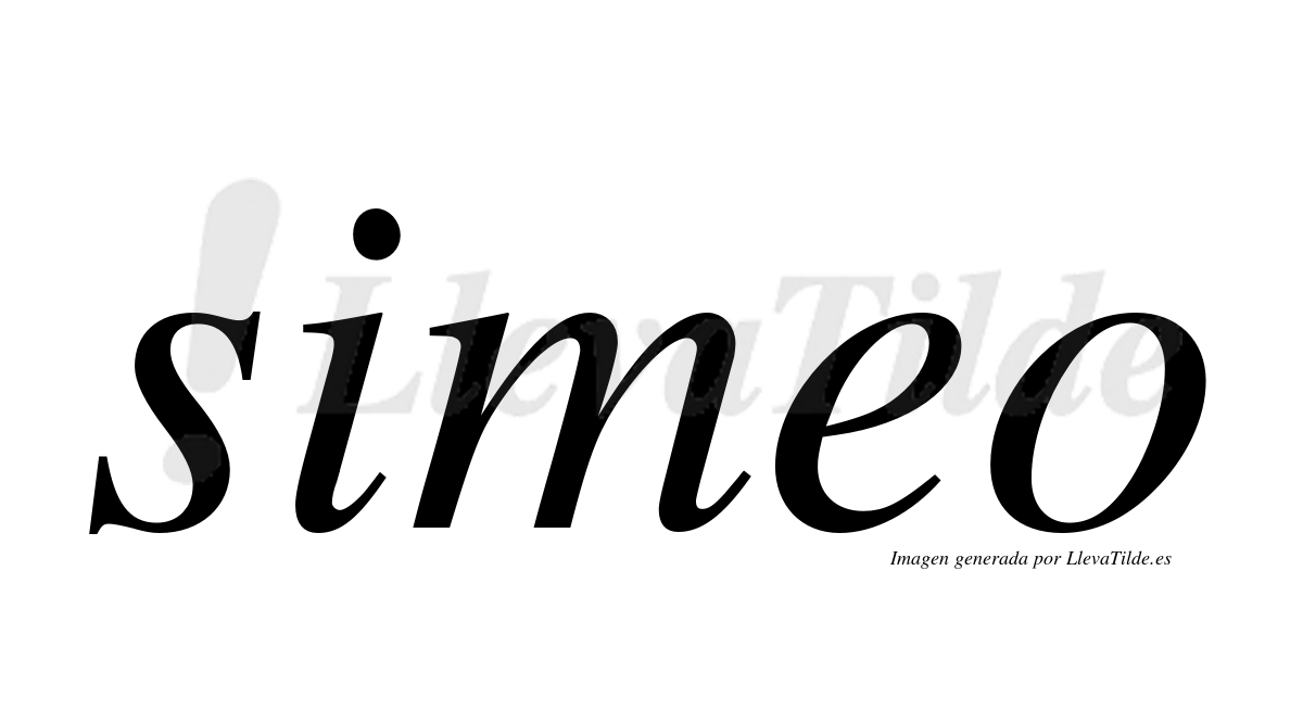 ¿Lleva tilde simeo? | LlevaTilde.es