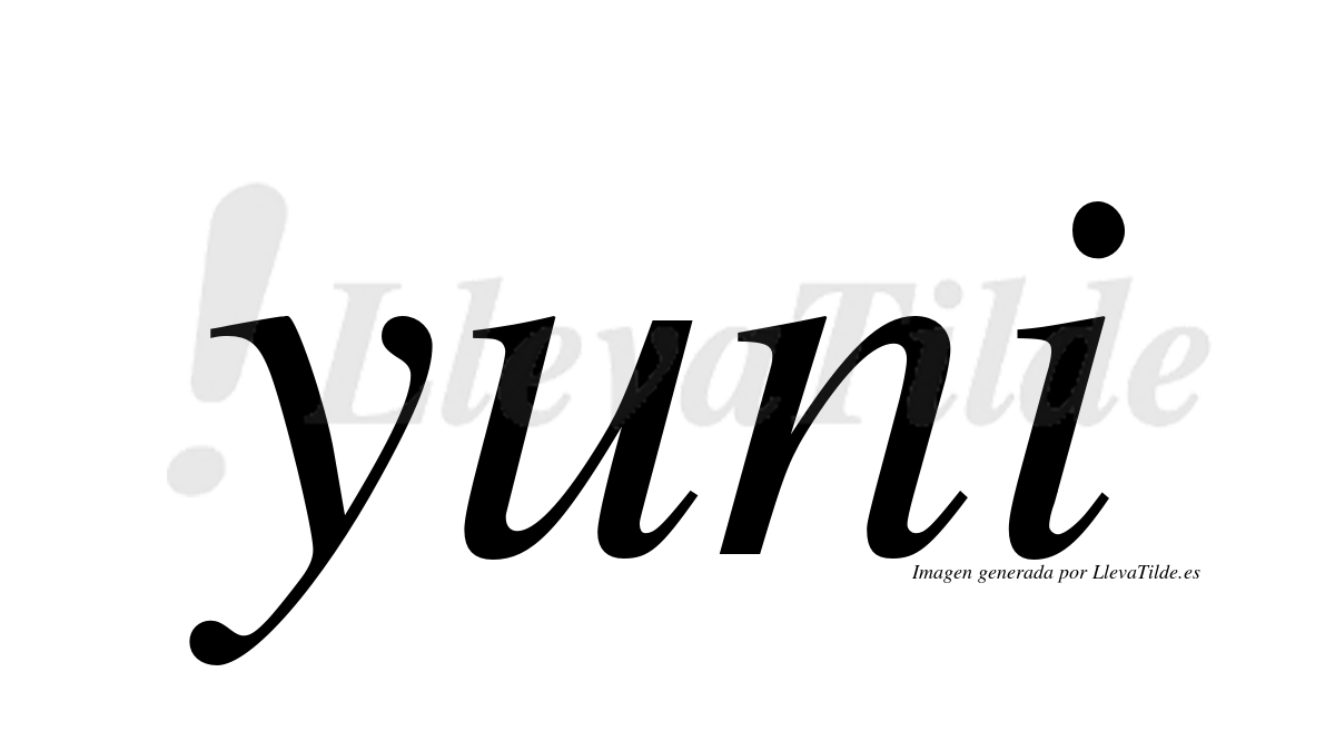 ¿Lleva tilde yuni? | LlevaTilde.es